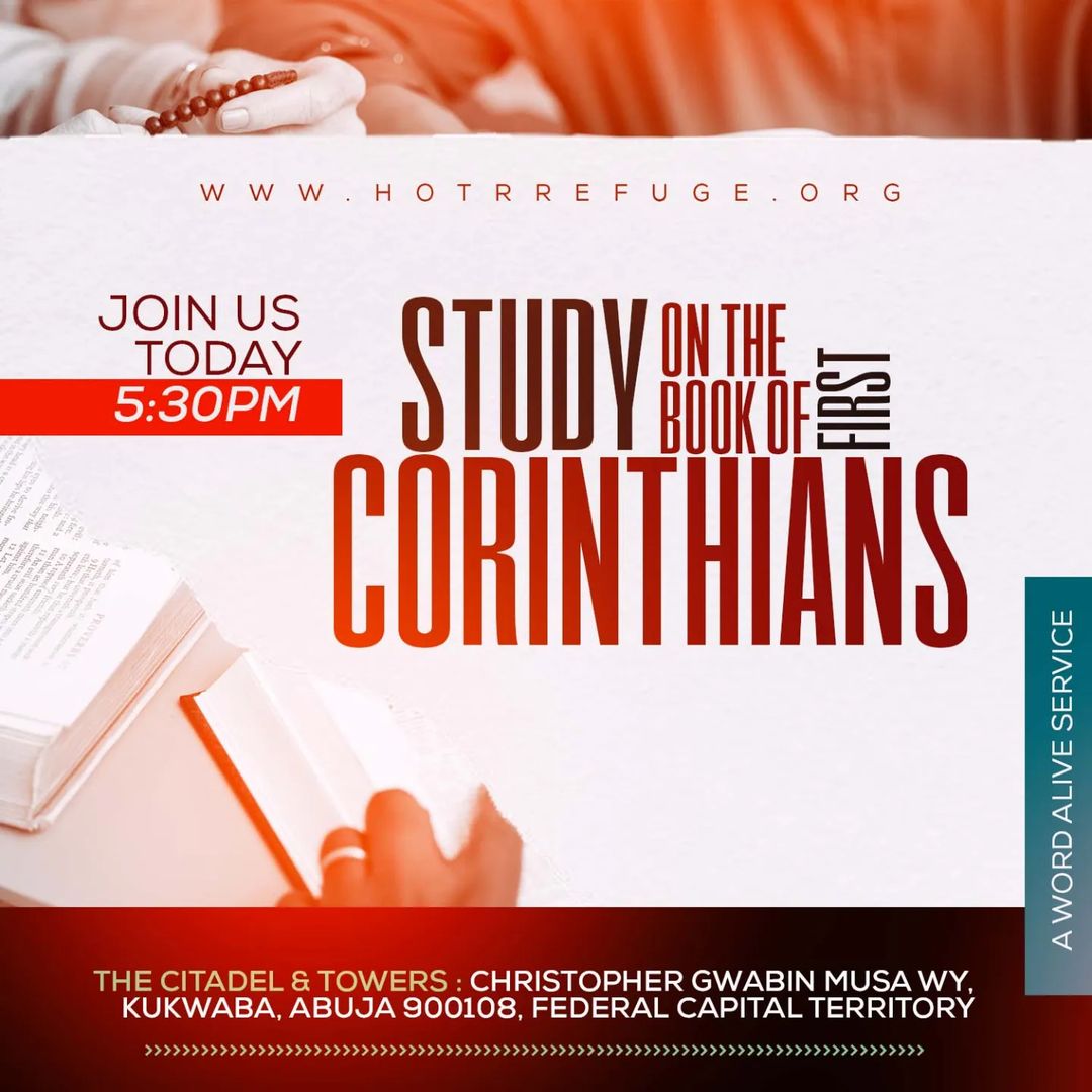 Study the Book of 1 Corinthians - House on the Rock, The Refuge, Abuja